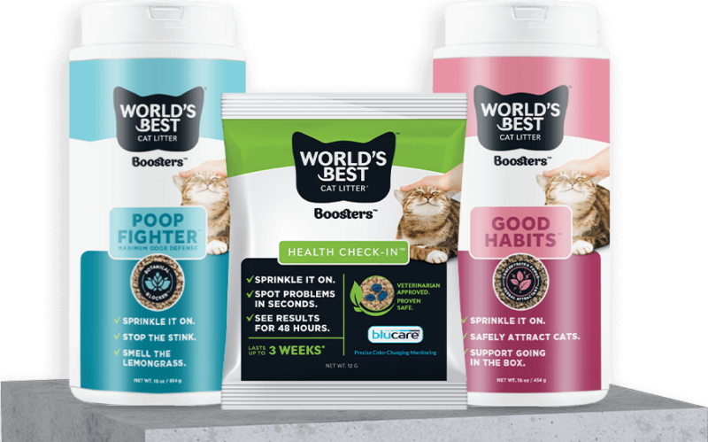 Boosters™: Litter Box Additives for Odor Control, Health Monitoring ...